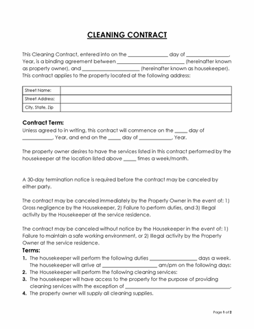 Free Service Contracts & Agreement Templates