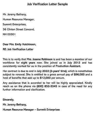 Free Address Verification Letter Templates (Guide - Sample)