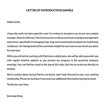 Letter of Introduction: 20 Examples and Overview
