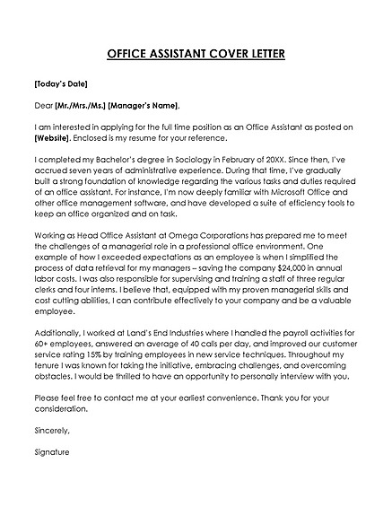 Clerical Cover Letter Examples (18 Free Templates)