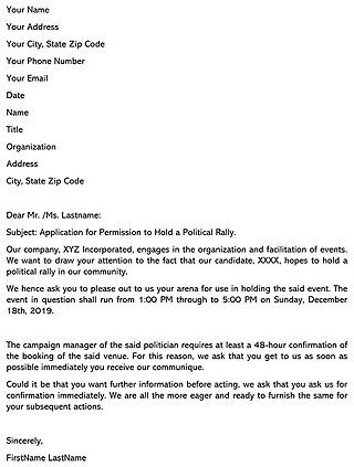 Permission Letter for Event Samples | How to Ask (Tips)