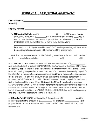 Free Party Rental Contract Templates - Editable