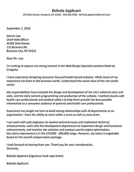 How to Write a Perfect Cover Letter (Examples + Templates)