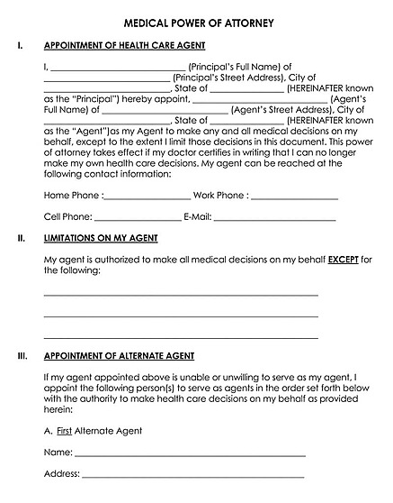 Free Power of Attorney (POA) Forms | Word - PDF