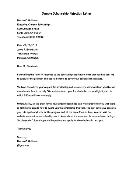 100s of Free Rejection Letter Templates (Editable)