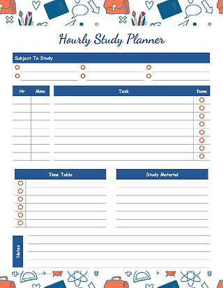 Free Study Plan Templates (Edit & Printable)