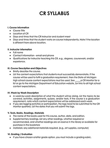 35 Free Course Syllabus Templates (Editable) - Word | PDF