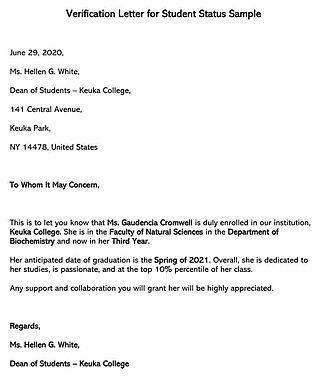 Sample Letters From Landlord Confirming Tenancy