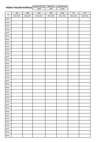 32 Free Weekly Planner Templates (Schedule) - Word, Excel