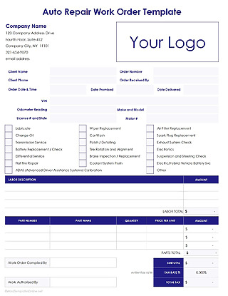 Free Work Order Forms & Templates (Excel, Word)