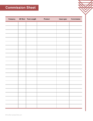 Free Sales Commission Sheet Templates (Word, Excel)