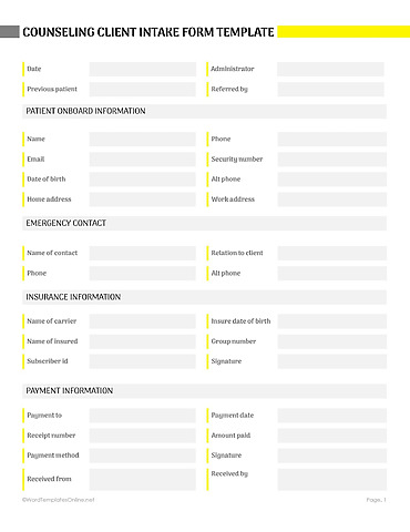 14 Free Client Intake Forms and Templates