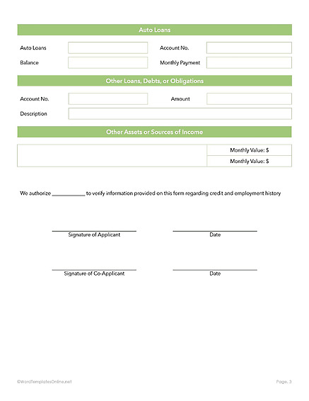 Free Credit Application Form Templates to Edit