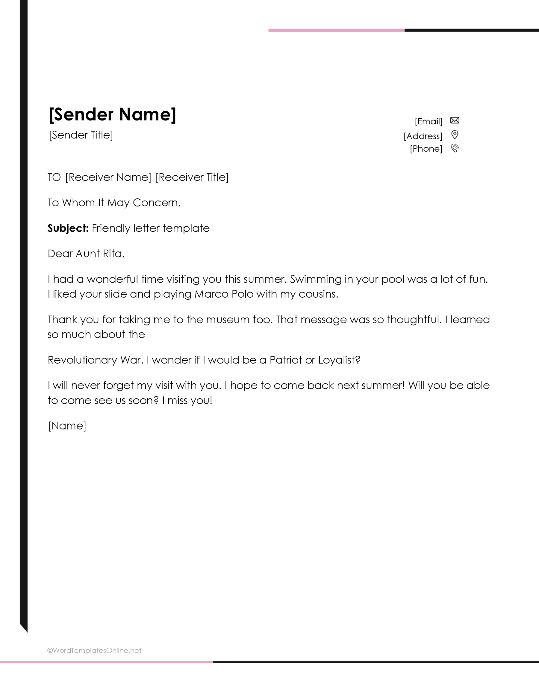 Free Friendly Letter Templates (How to Write)