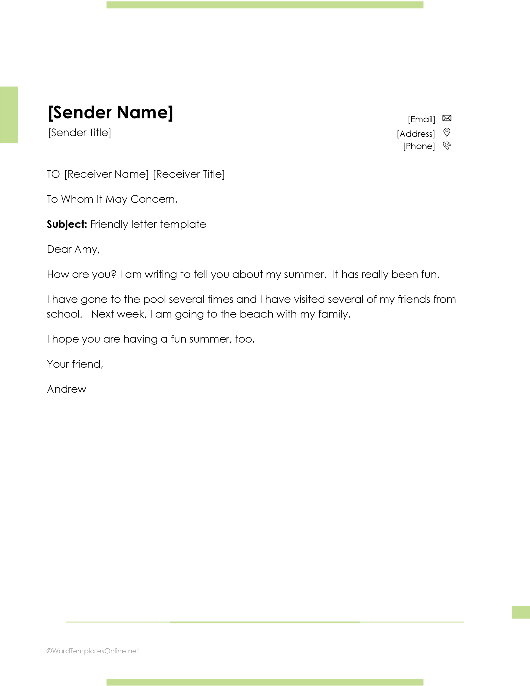 Free Friendly Letter Templates (How to Write)
