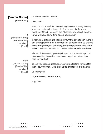 Free Friendly Letter Templates (How to Write)