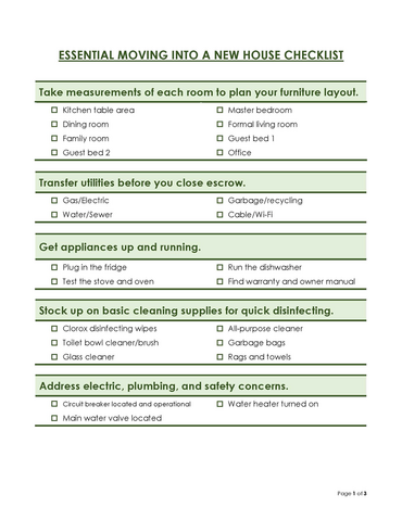8 Free Move-Out Cleaning Checklists - Editable