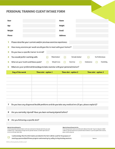 14 Free Client Intake Forms and Templates