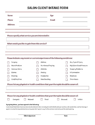 14 Free Client Intake Forms and Templates