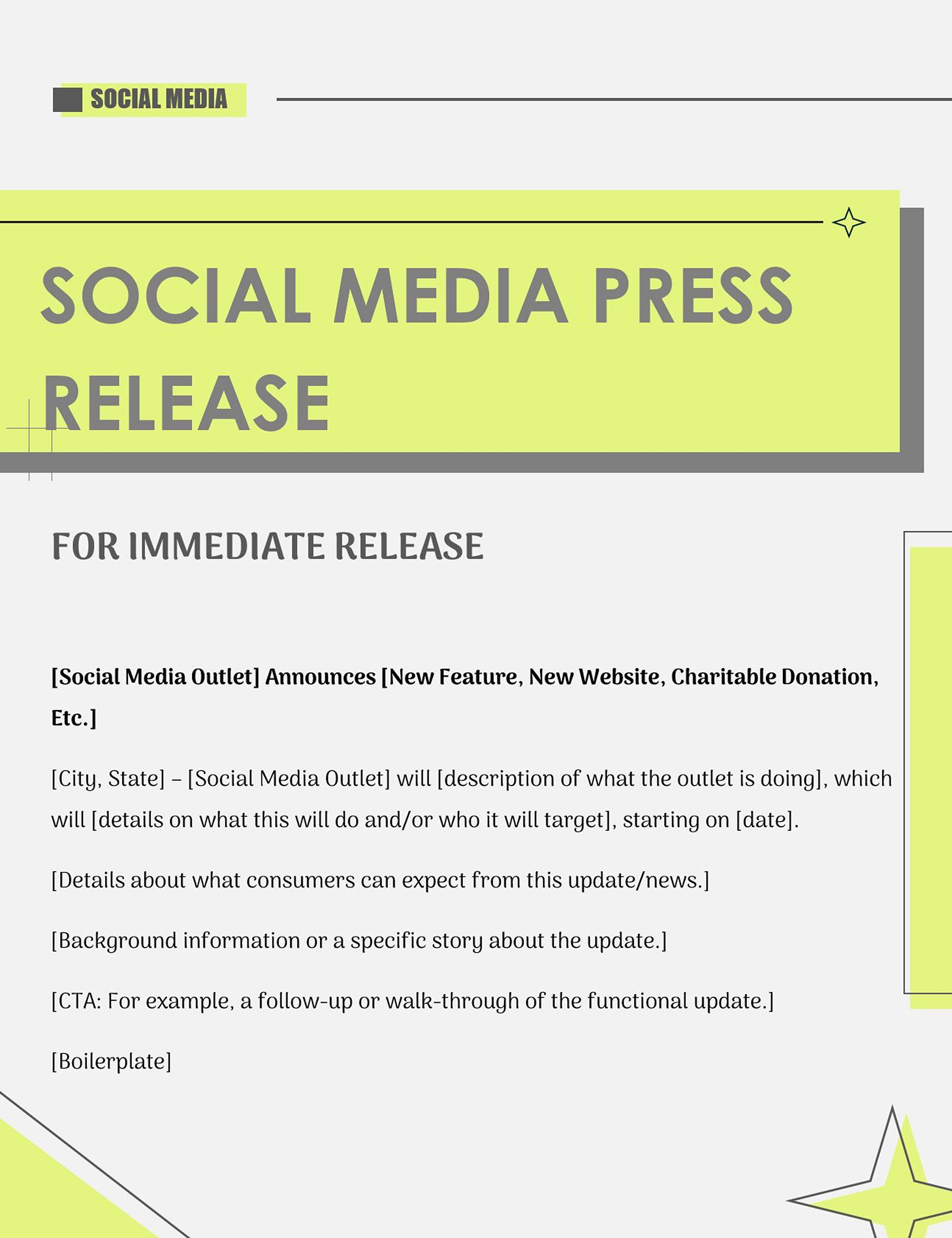 Free Press Release Templates (Editable) - Word, Google Docs