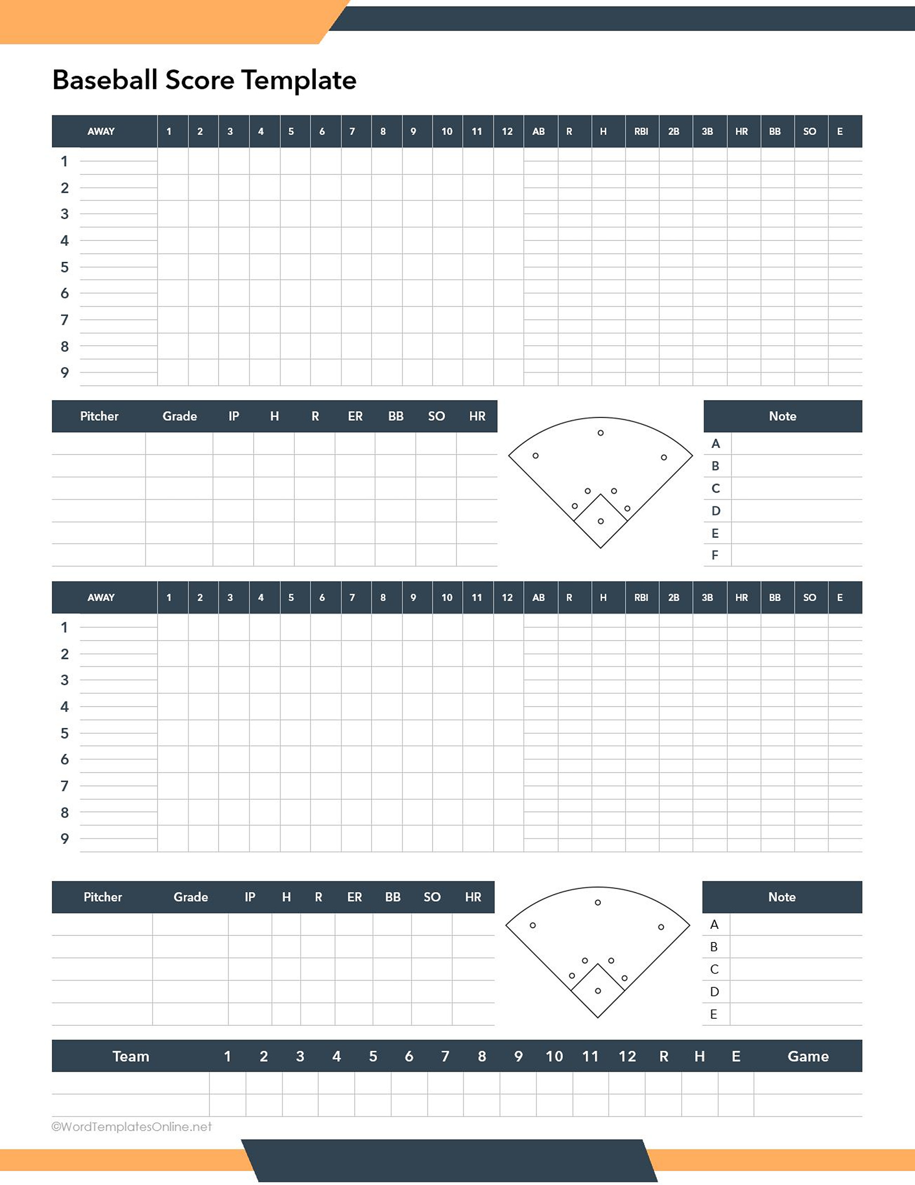 6 Free Baseball Scoresheets to Download