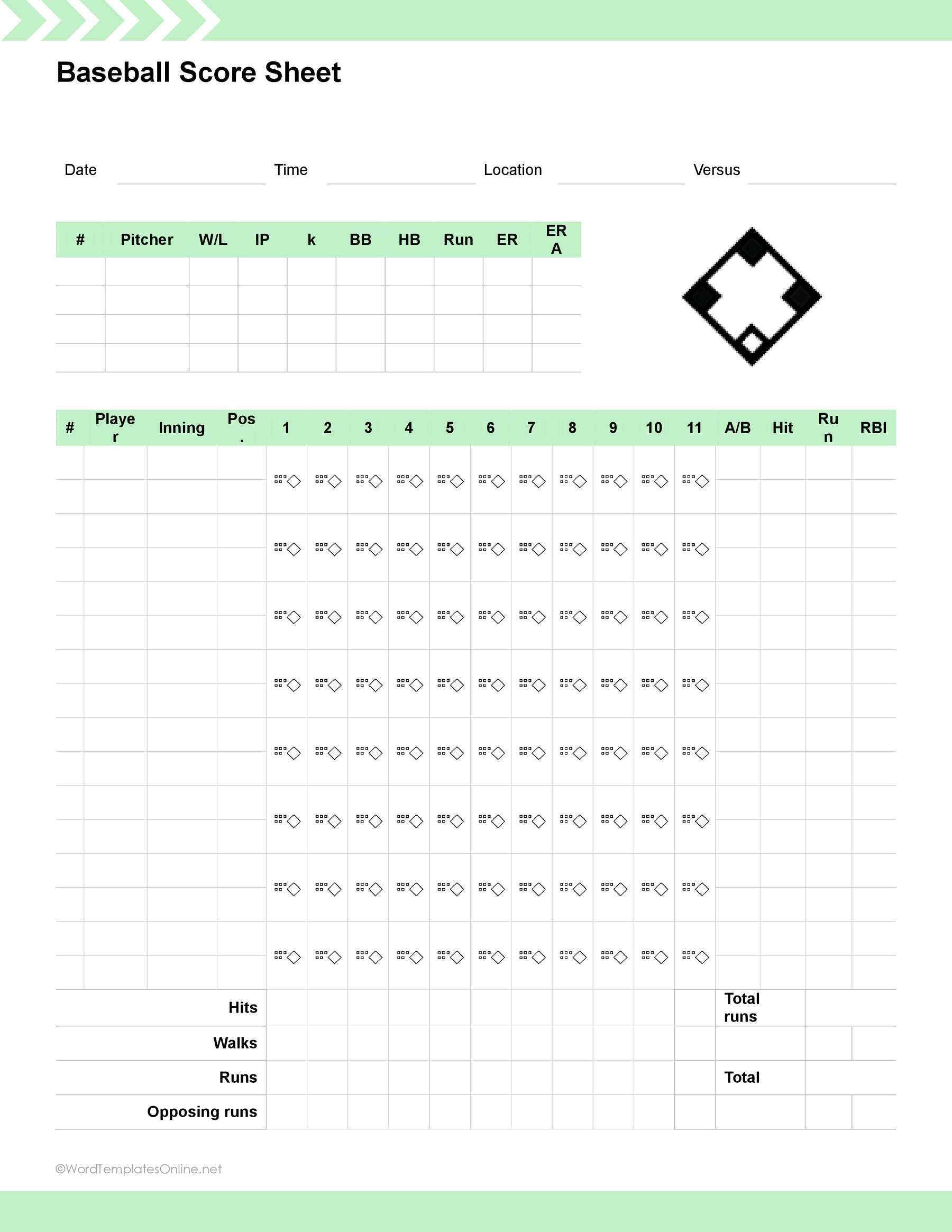 6 Free Baseball Scoresheets to Download