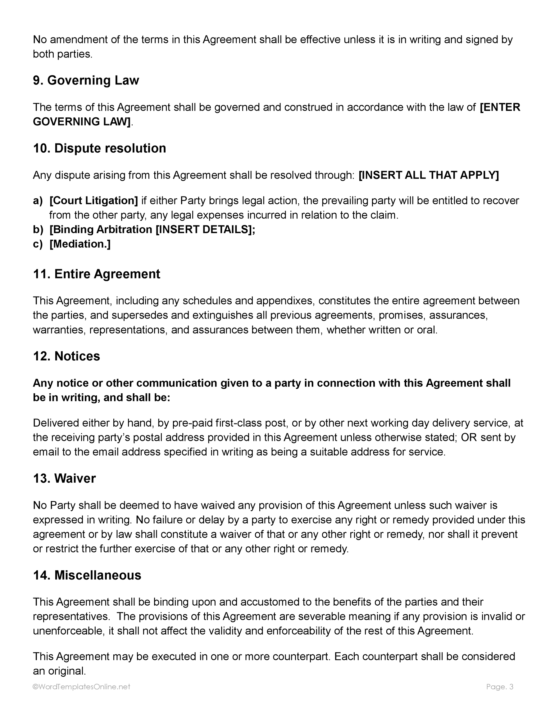 Free Business Contract Template (Word, Google Docs)