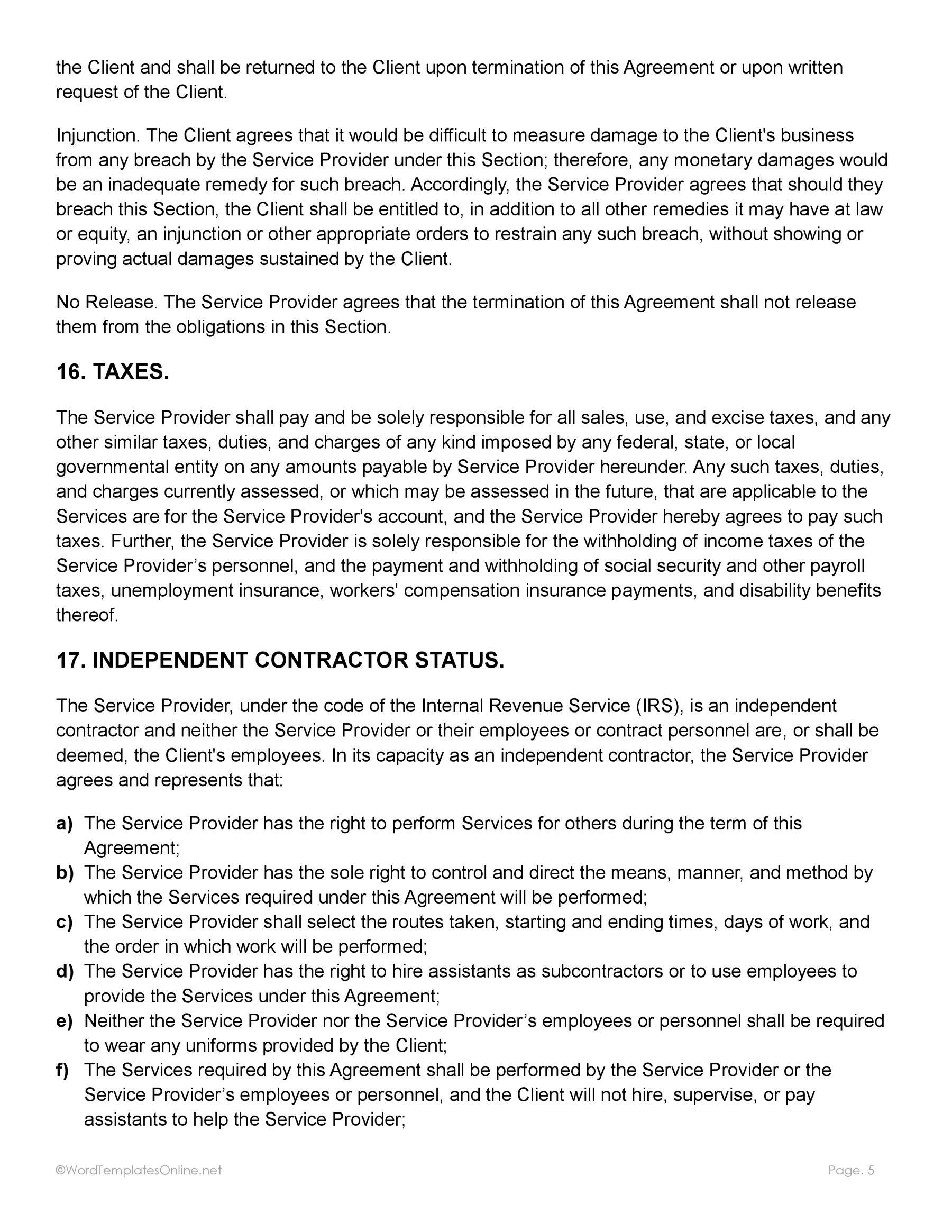 Free Catering Service Contract Templates (Editable)