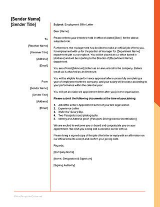 14 Employment Offer Letter Templates of Every Type