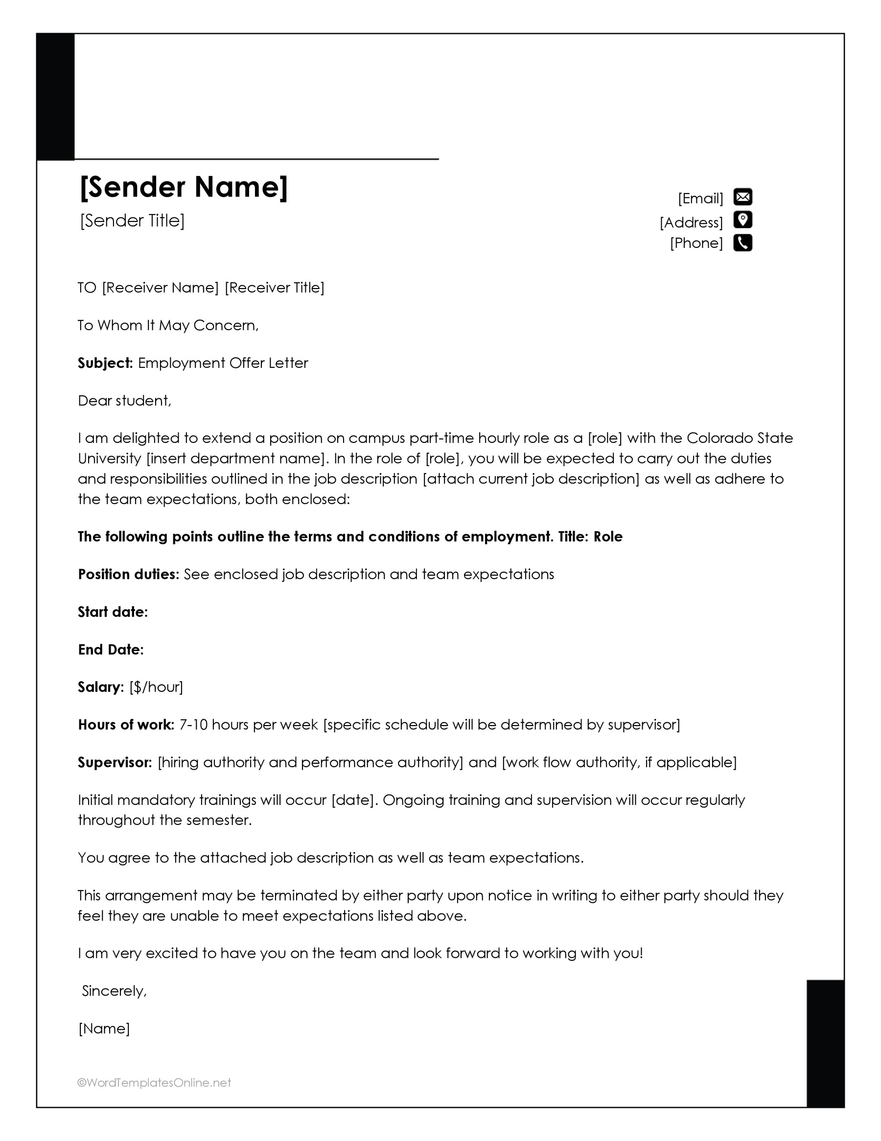 14 Employment Offer Letter Templates of Every Type