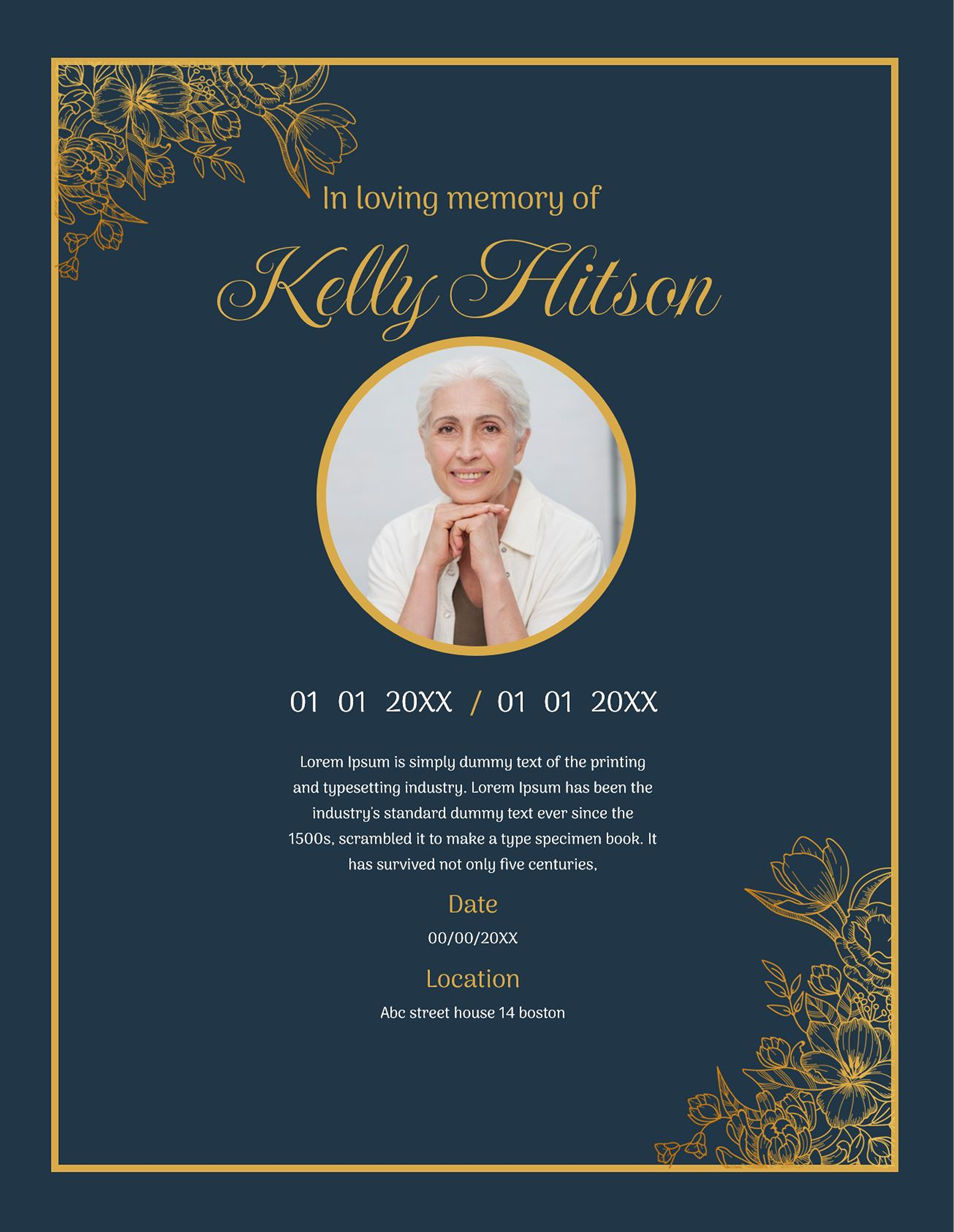 Free Funeral Invitation Templates (Word, Google Docs)