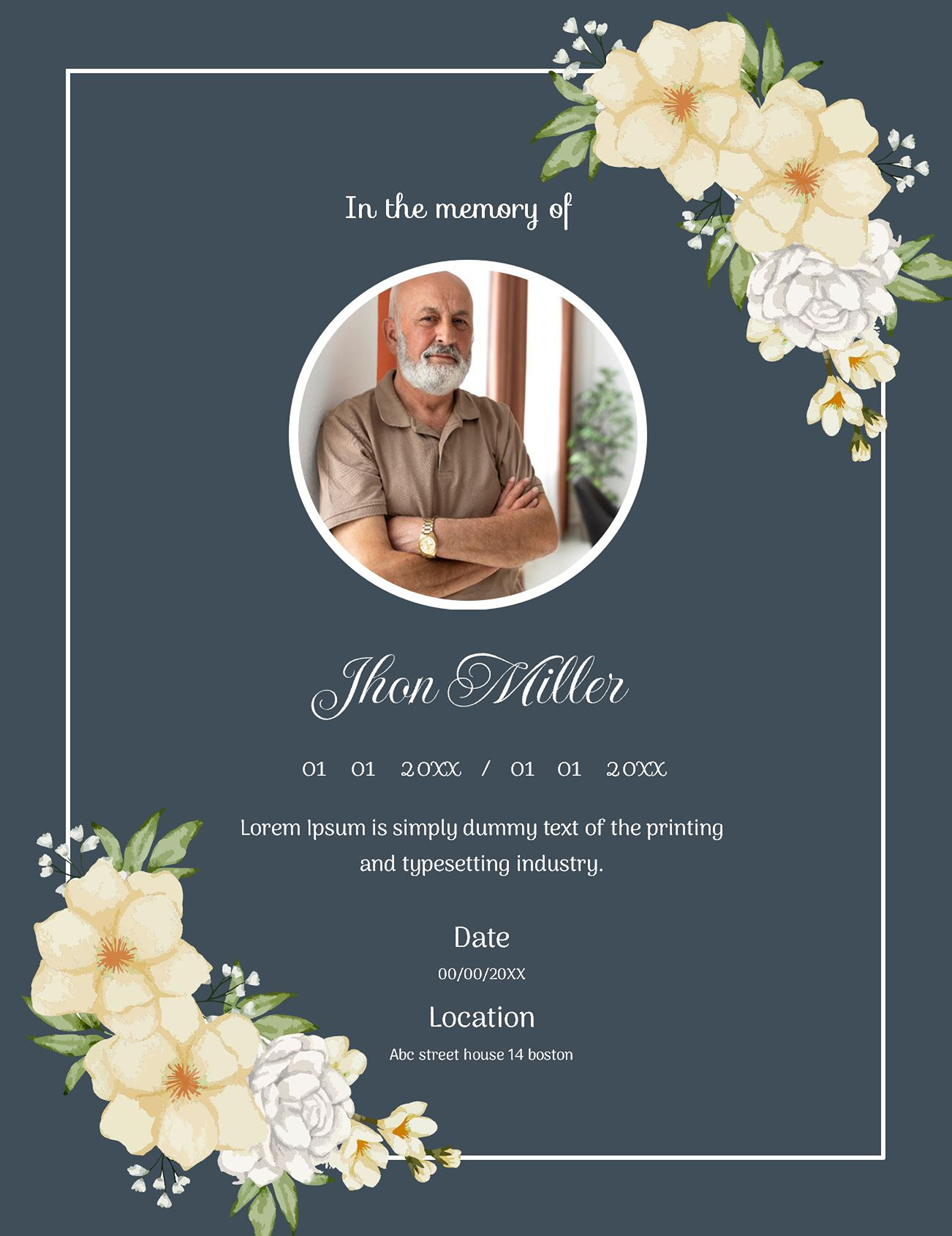 Free Funeral Invitation Templates (Word, Google Docs)