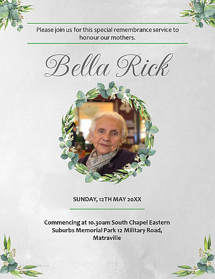 Free Funeral Invitation Templates (Word, Google Docs)
