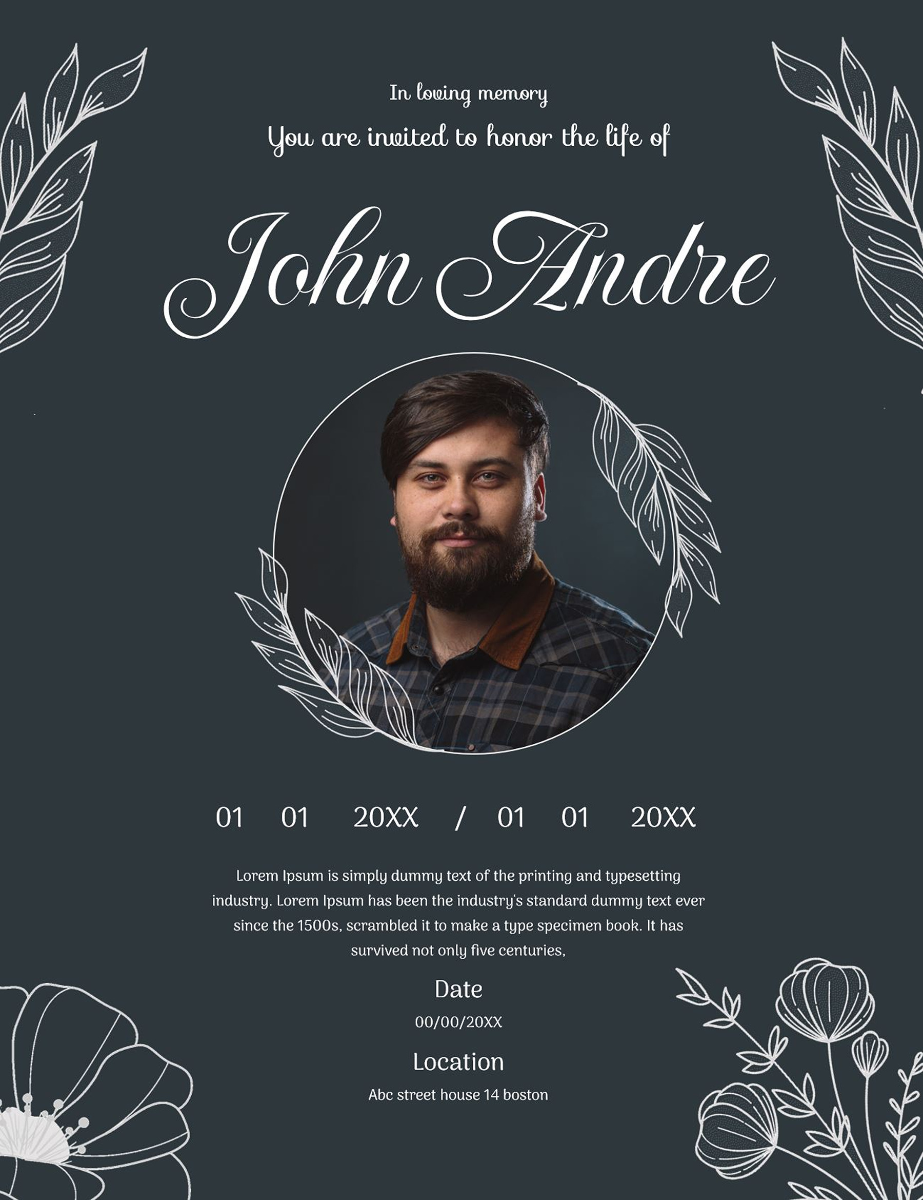 Free Funeral Invitation Templates (Word, Google Docs)