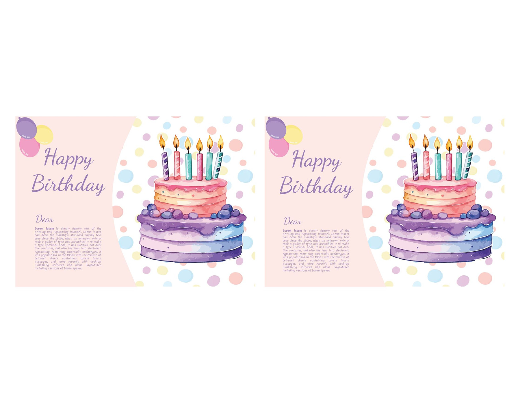 20 Free Birthday Card Templates (Editable, Print-ready)