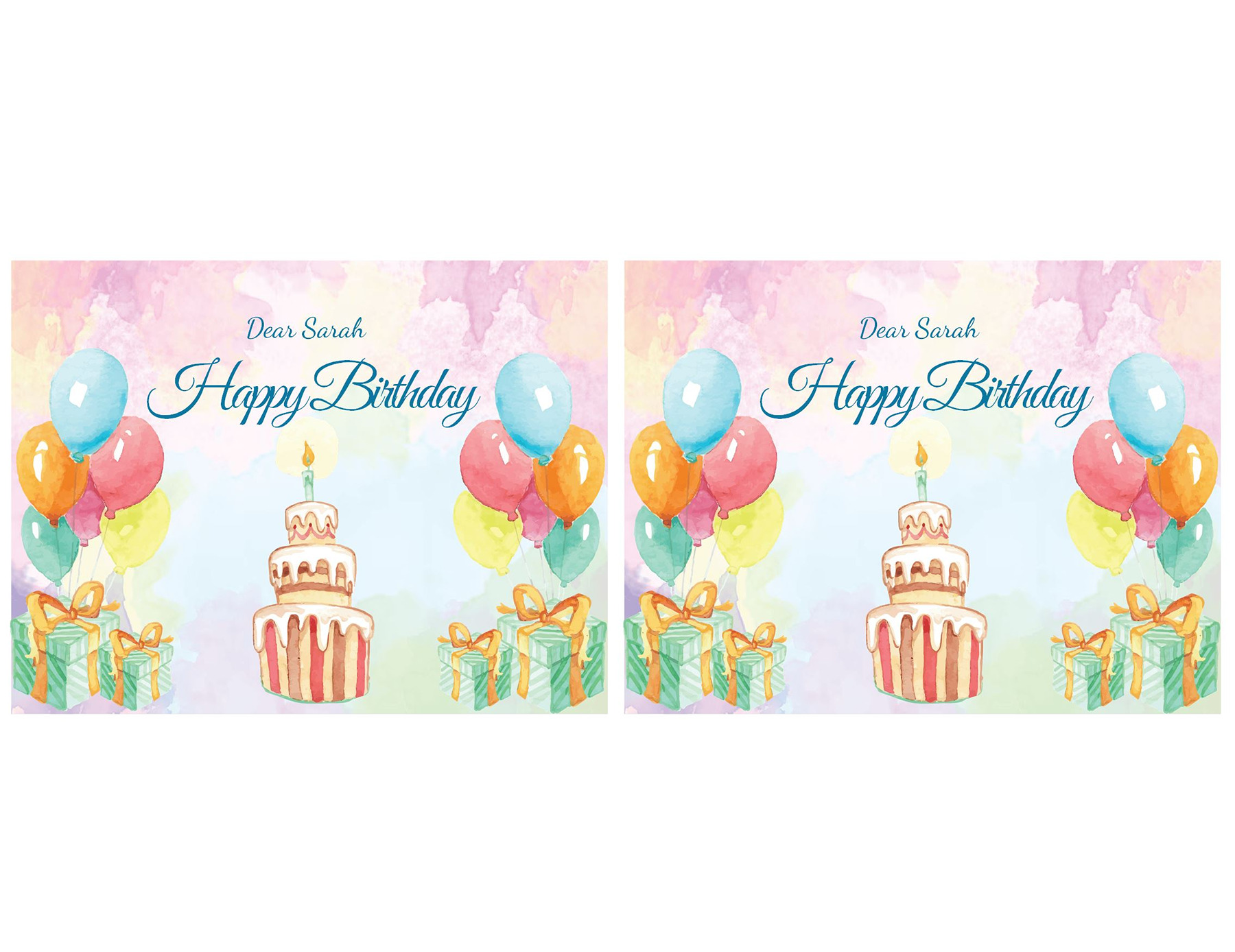 20 Free Birthday Card Templates (Editable, Print-ready)