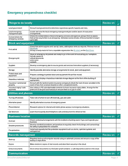 6 Business Continuity Plan Templates to Edit & Print