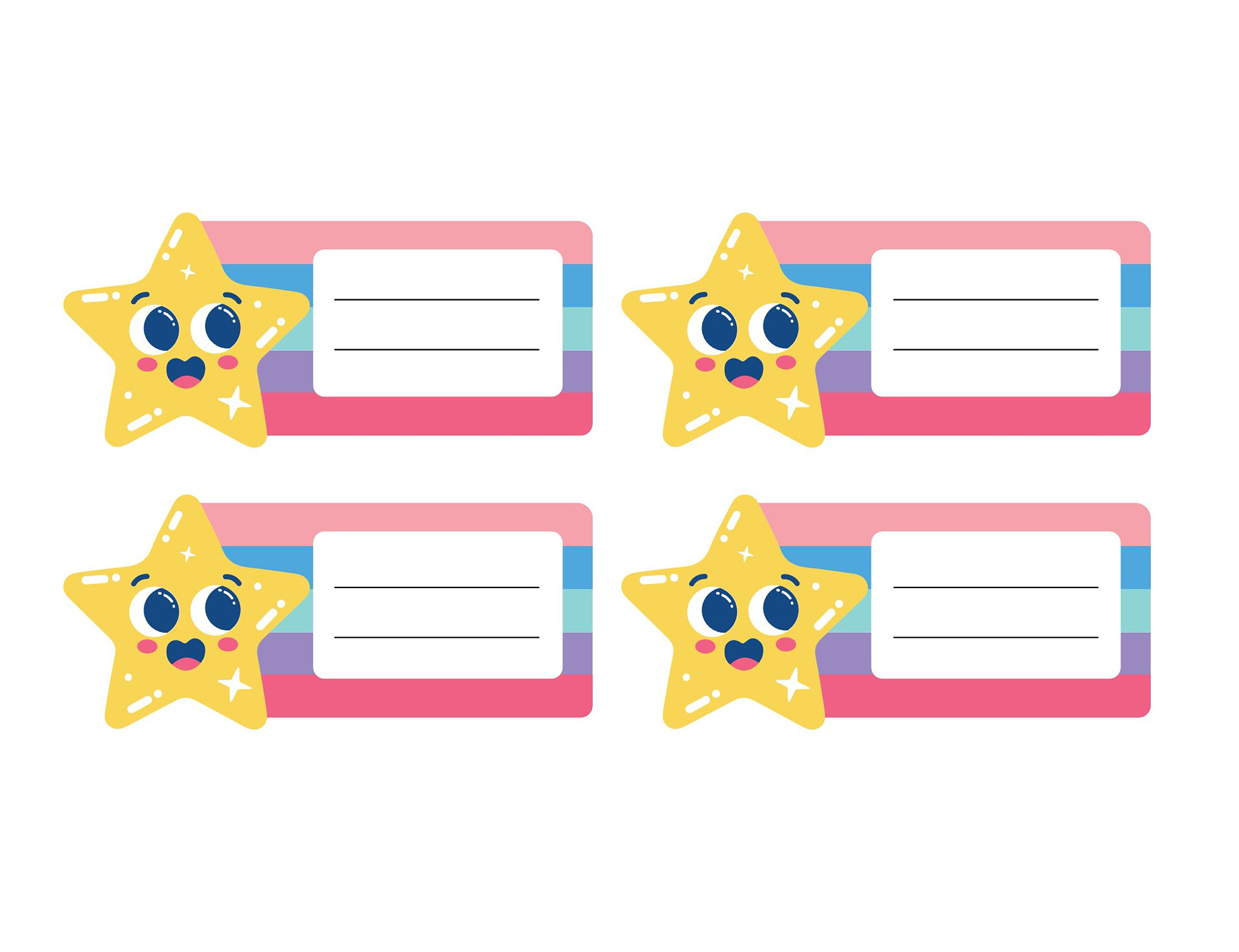 20 Free Name Tag Templates for Kids