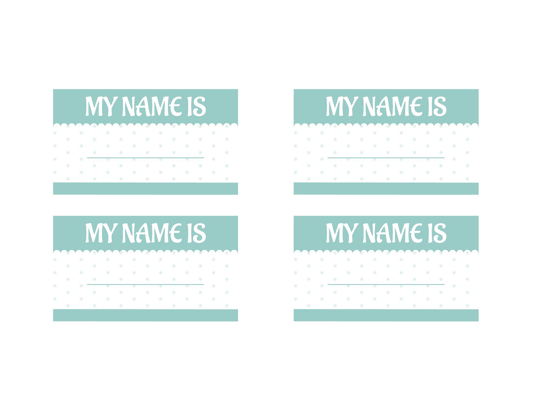 20 Free Name Tag Templates for Kids