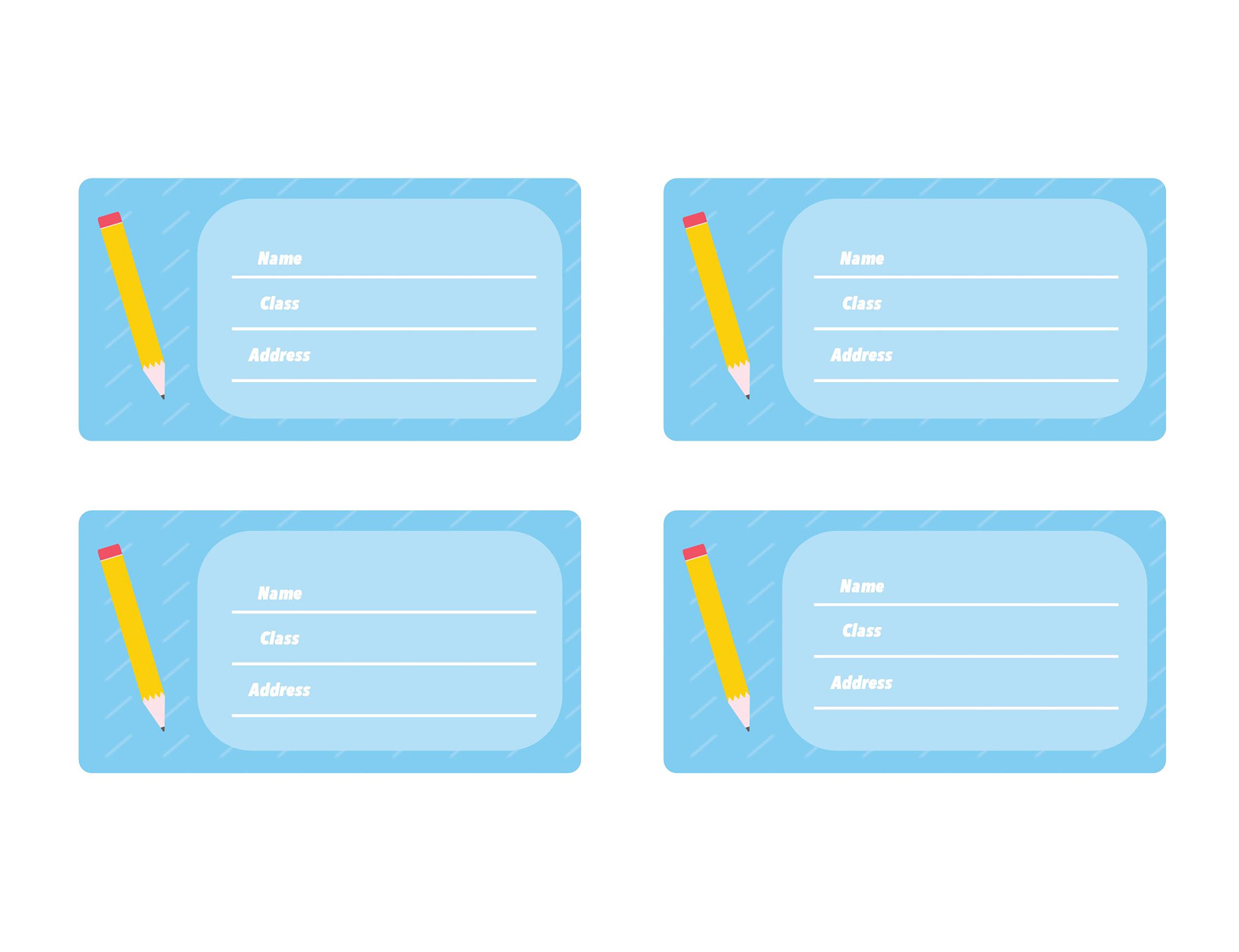 20 Free Name Tag Templates for Kids