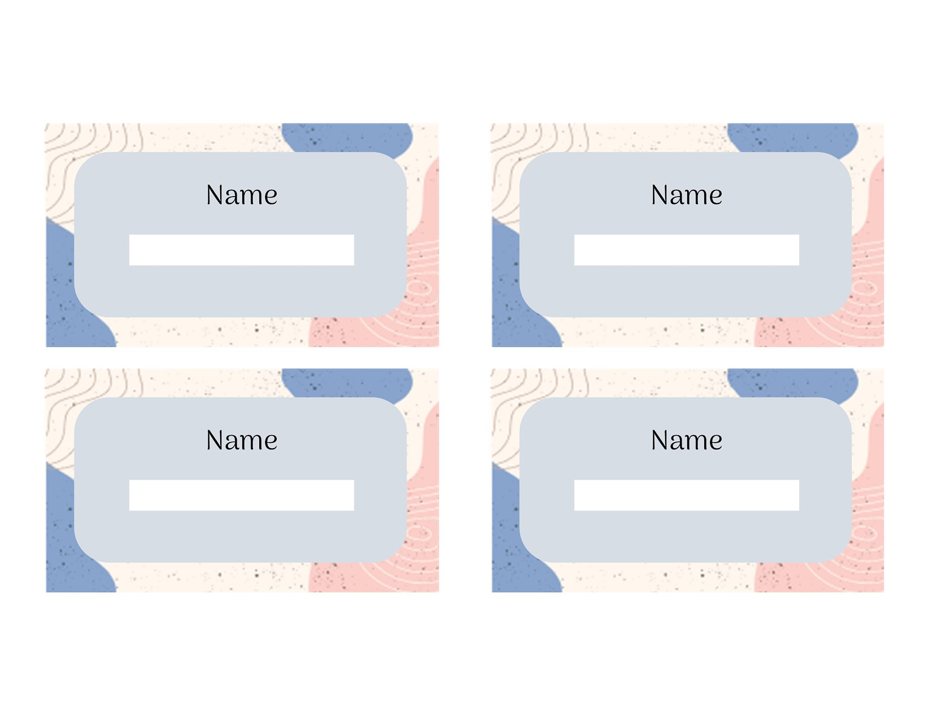 20 Free Name Tag Templates for Kids