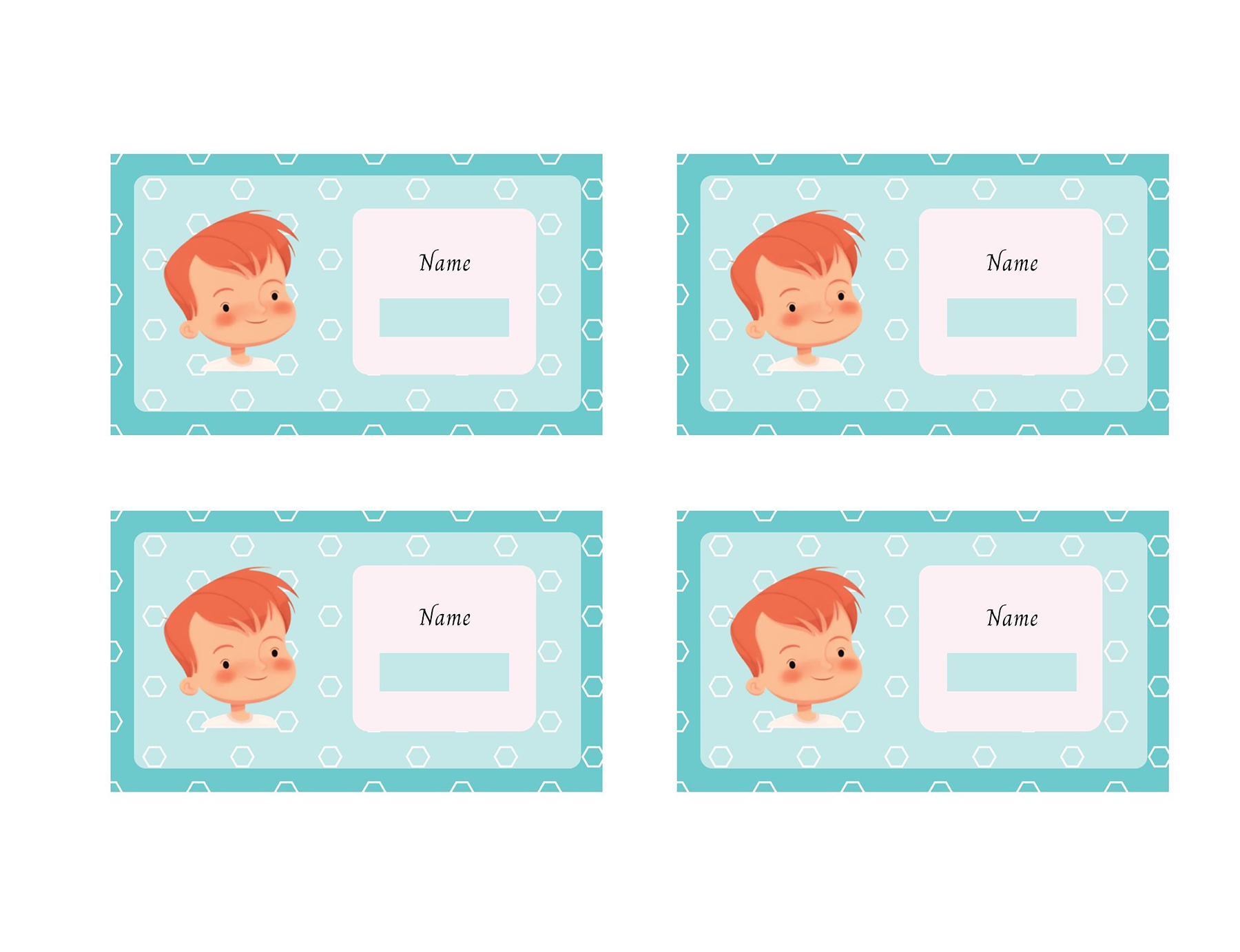20 Free Name Tag Templates for Kids