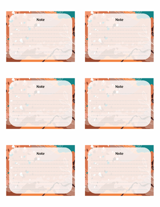 Free Printable Note Cards Templates