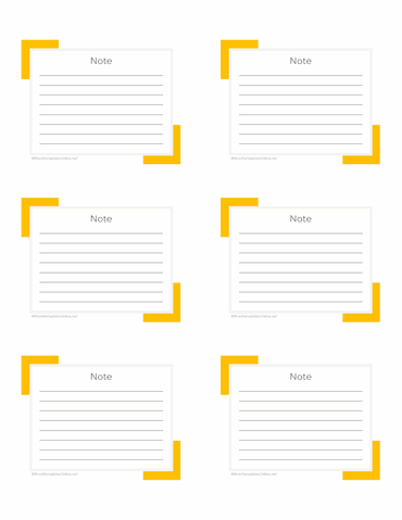 Free Printable Note Cards Templates