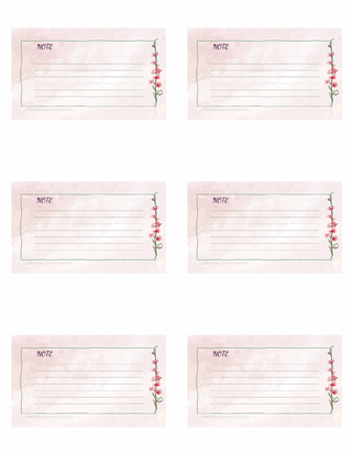 Free Printable Note Cards Templates