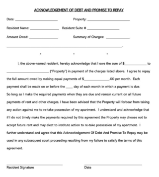 35+ Free IOU (I Owe You) & Debt Acknowledgment Forms