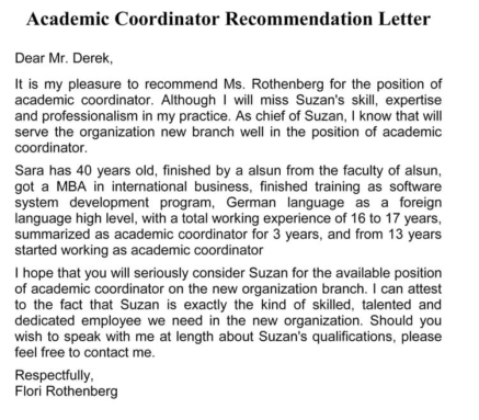 22 Best Academic Recommendation Letter Samples