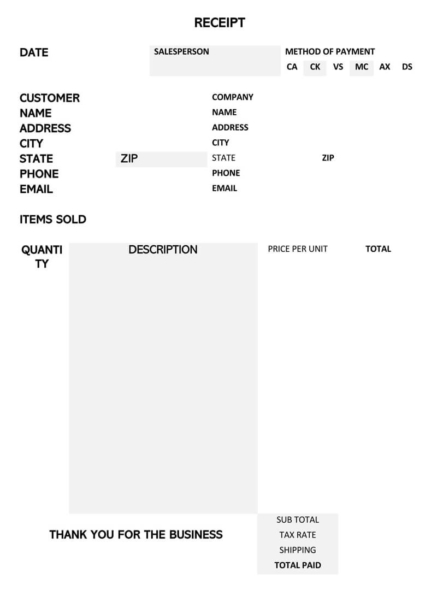 28 Free Medical Receipt (Bill) Templates - Word, PDF