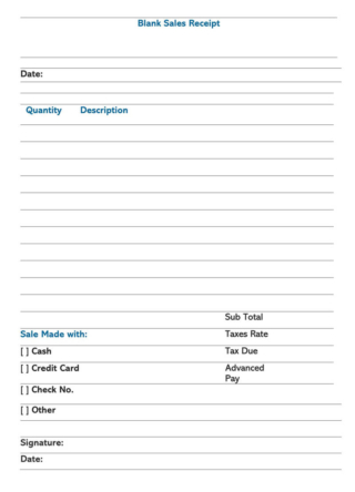 28 Free Sales Receipt Templates (for Word, Excel, PDF)