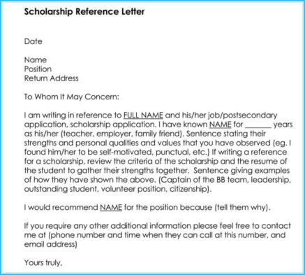 6 Perfect College Reference Letter Samples
